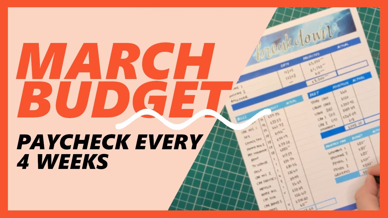 Budget with Ira | March Budget Setup! | How to set up a Budget! | DIY ...