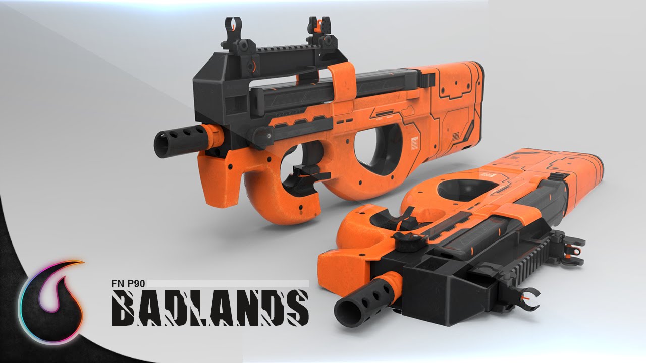 P90 Badlands | Photoshop Speedart | [Full-HD] | Molten Pixel TV - YouTube