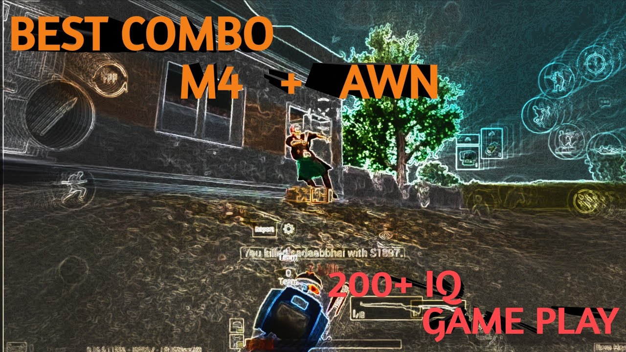 200+ IQ GAMEPLAY || BEST COMBO M4 + AWM || - YouTube