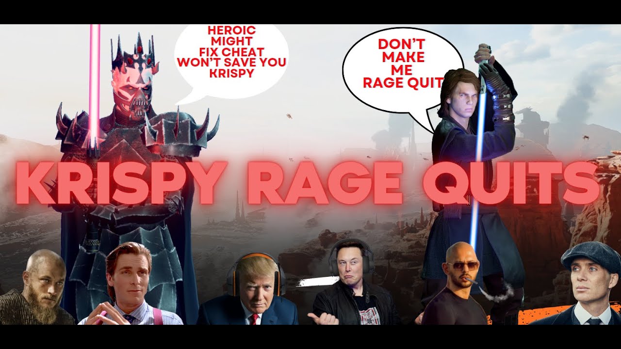 KRISPY RAGE QUITS - Supremacy | Star Wars Battlefront 2 #krispybf2 #bf2 ...