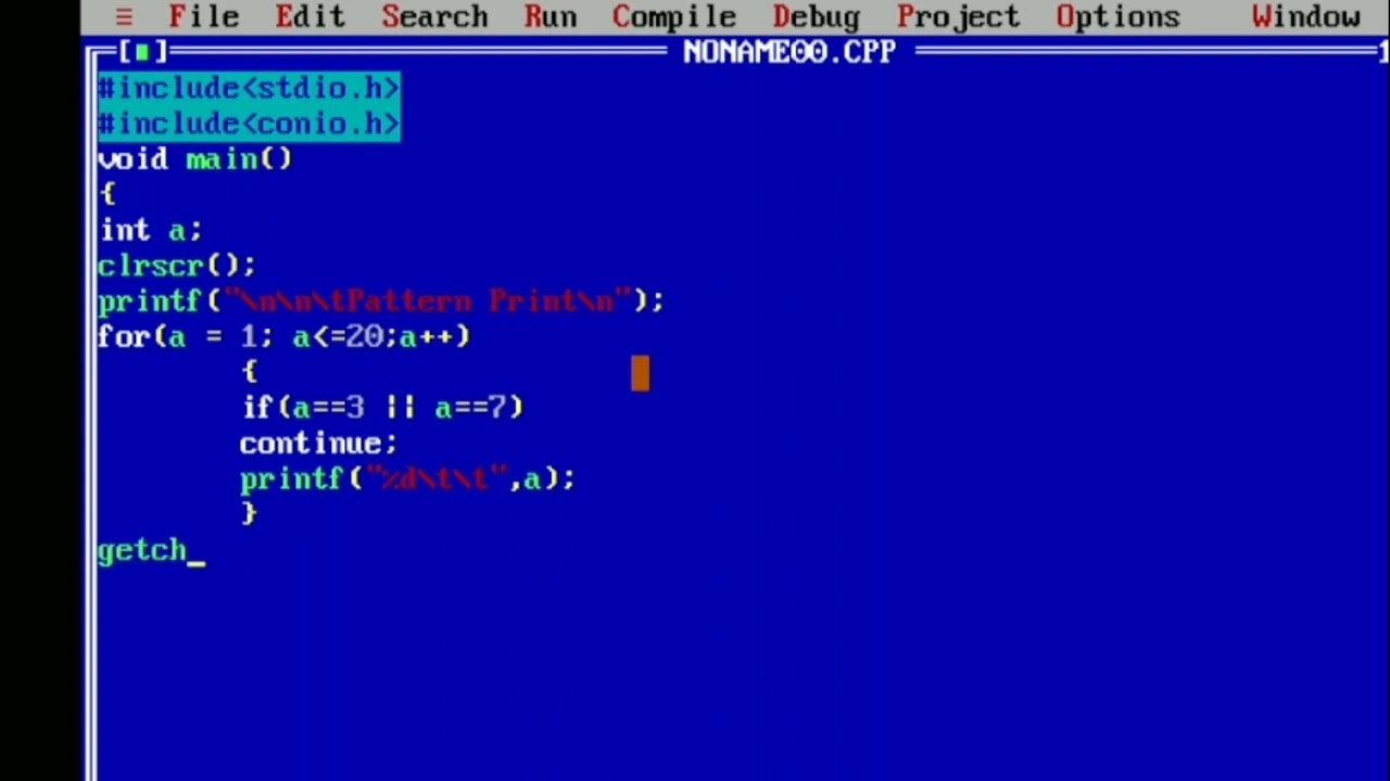 Pattern Print In Cc Pattern Logic Youtube
