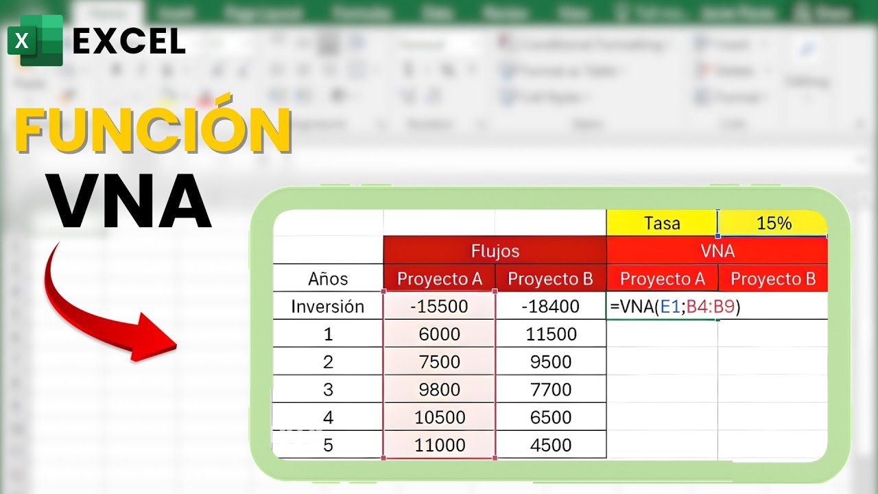 Función VNA en Excel: La clave para evaluar proyectos 🔥 - YouTube