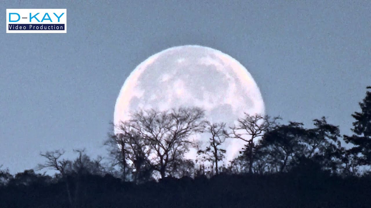 Stellar Moon Setting Video Early Morning - YouTube