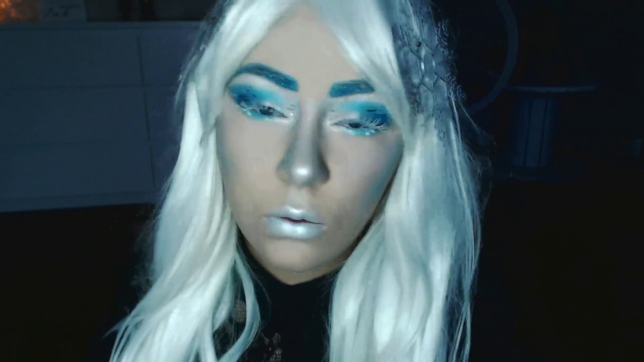 Halloween 2016 * Ice queen makeup tutorial - YouTube