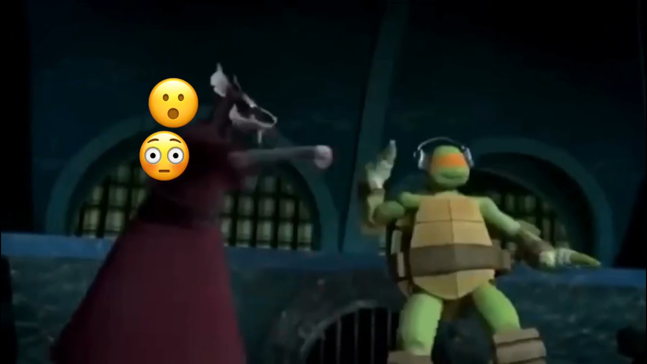 Ninja Turtle mikey goes God mode - YouTube