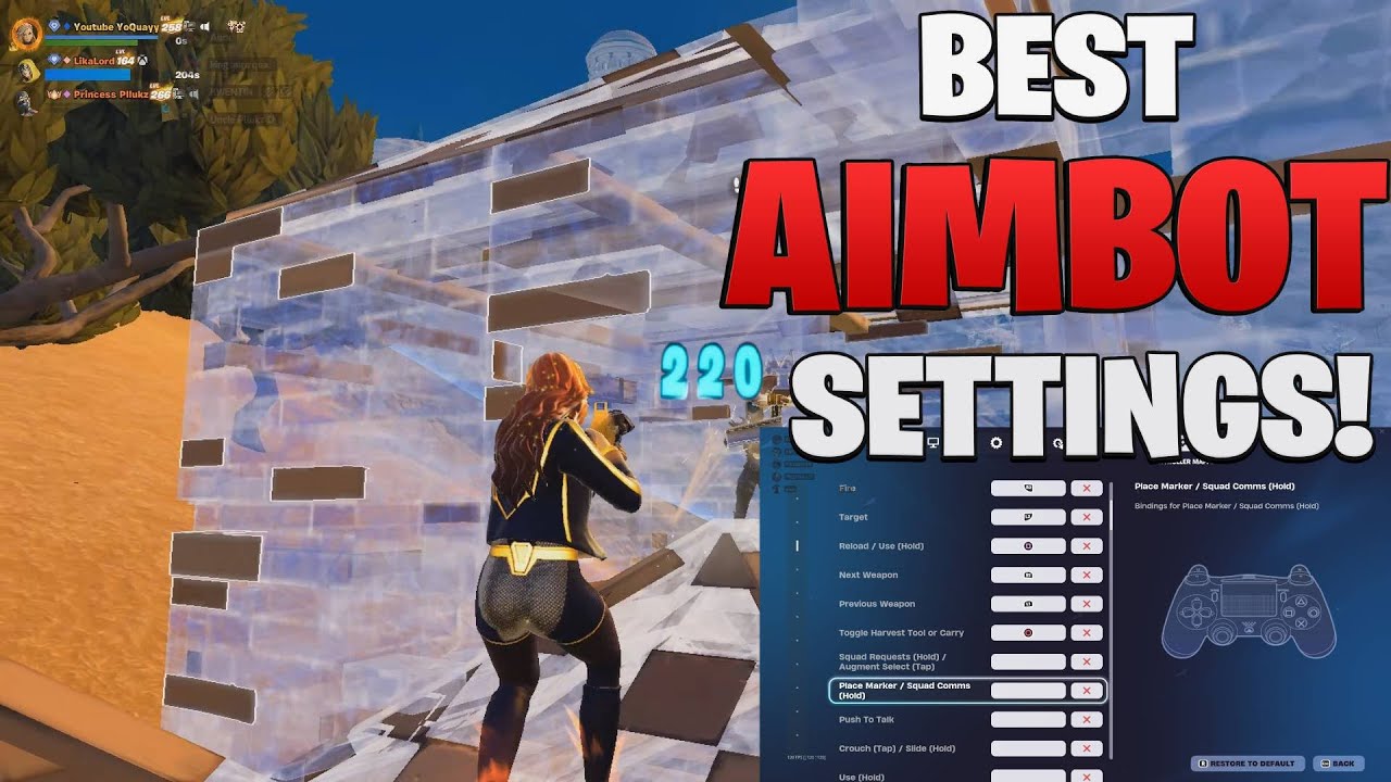The *BEST* Controller Settings for INSANE AIM + FAST EDITS - Fortnite ...