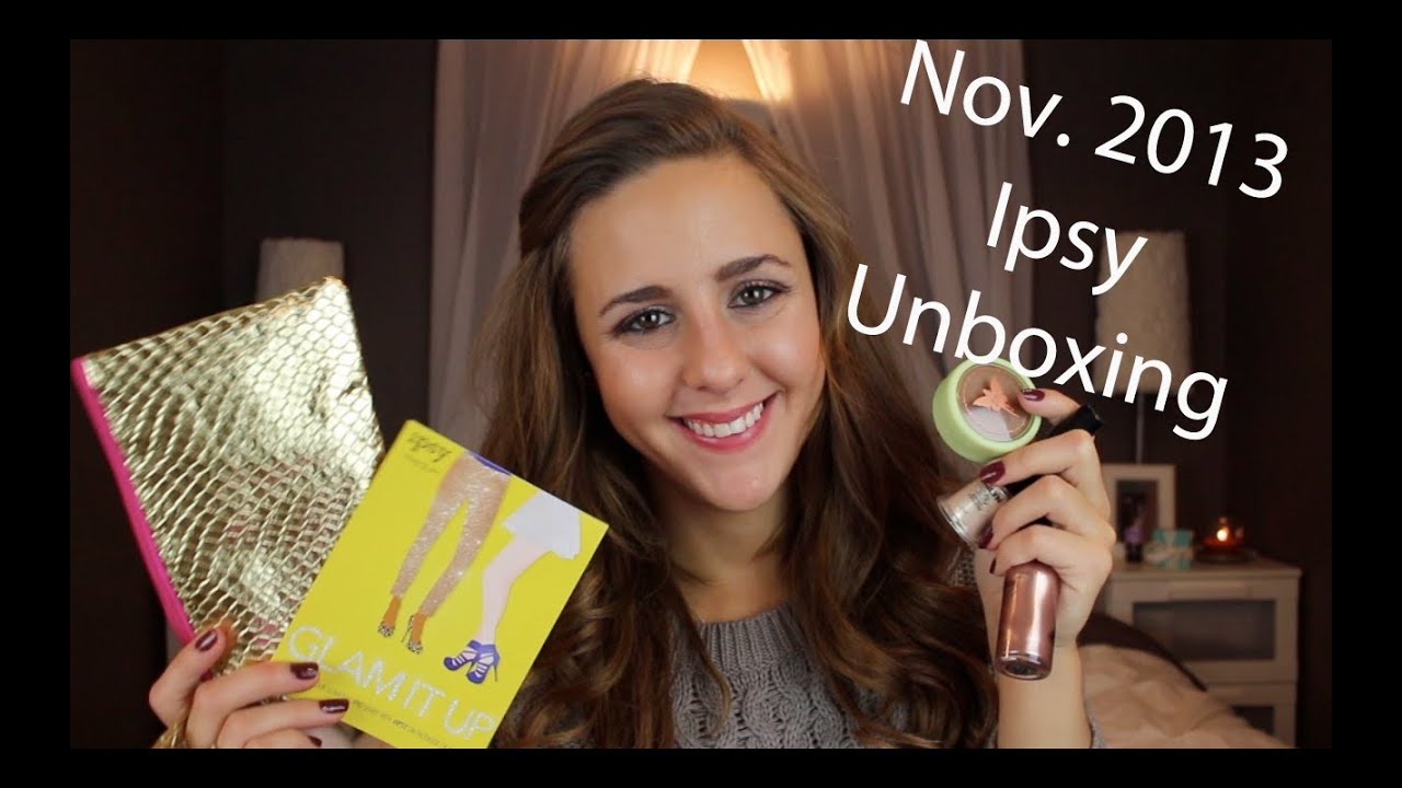 November 2013 Ipsy Unboxing ~ Glam It Up - YouTube