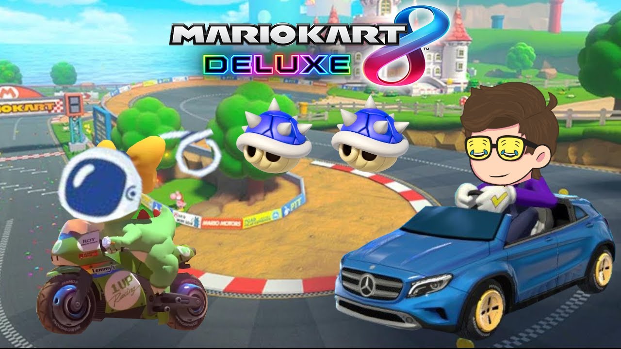 Mario kart 8 deluxe but we are neck and neck - YouTube