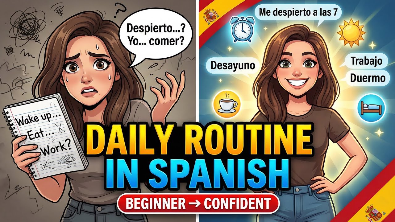 How to Say Your Daily Routine in Spanish? Beginner Guide!! [Podcast ...
