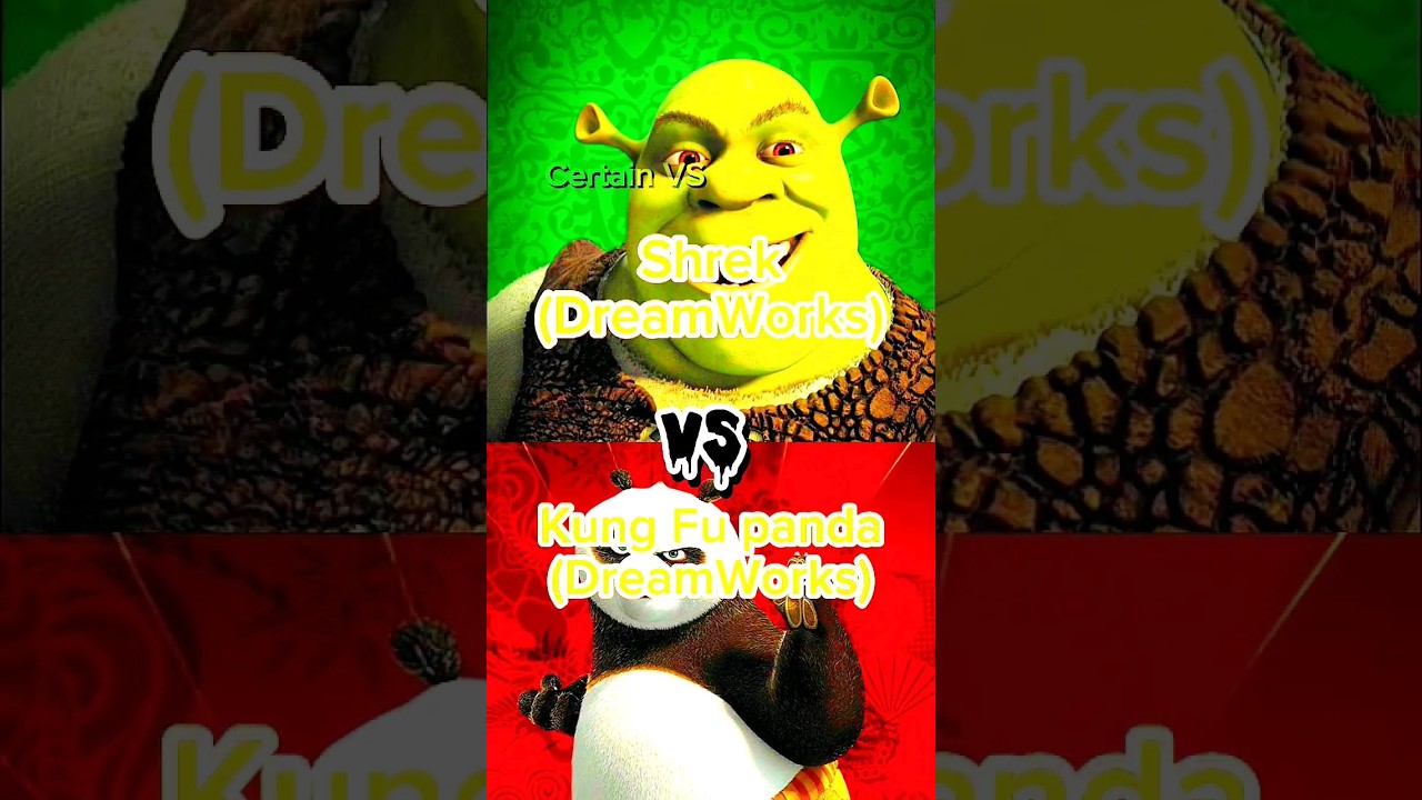 Shrek (DreamWorks) VS Kung Fu panda (DreamWorks) 🐼 - YouTube