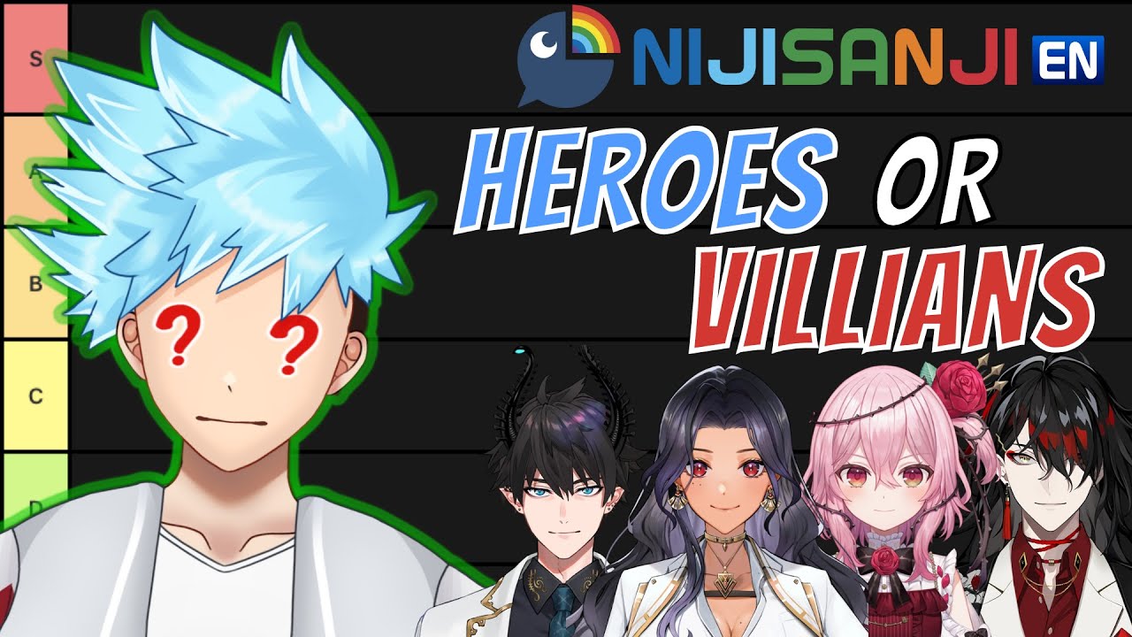 [Vtuber] NIJISANJI EN Heroes vs Villains Tierlist | #nijisanji_en - YouTube