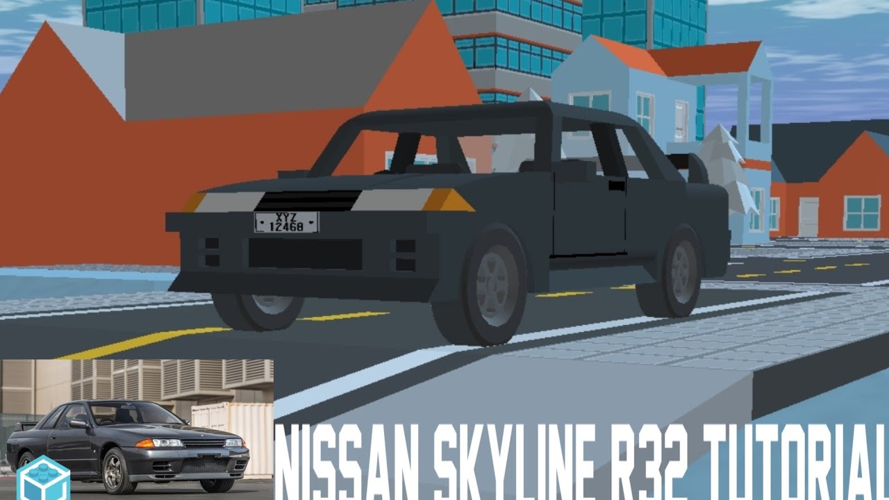 Nissan Skyline R32 Tutorial | Draw Bricks - YouTube