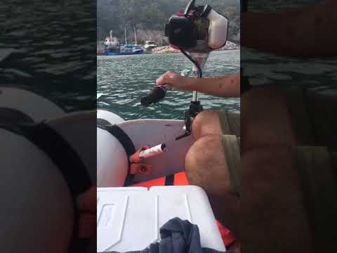 Tomking 550b 520c 2.5hp 2 zamanlı motor 2.45 lik bot denemesi