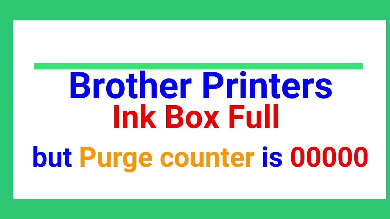 Ink Box Full Purge 000000 - YouTube