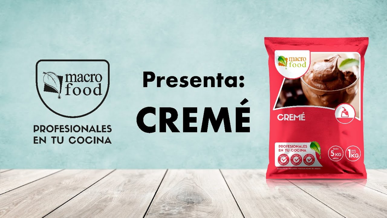 Video preparación Cremé Macro Food - YouTube