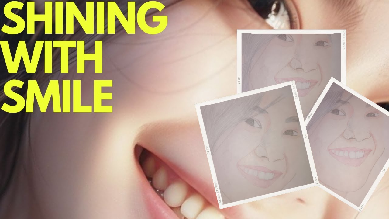 Shining with smile - draw a sketch of smiling girl || the shining girl ...