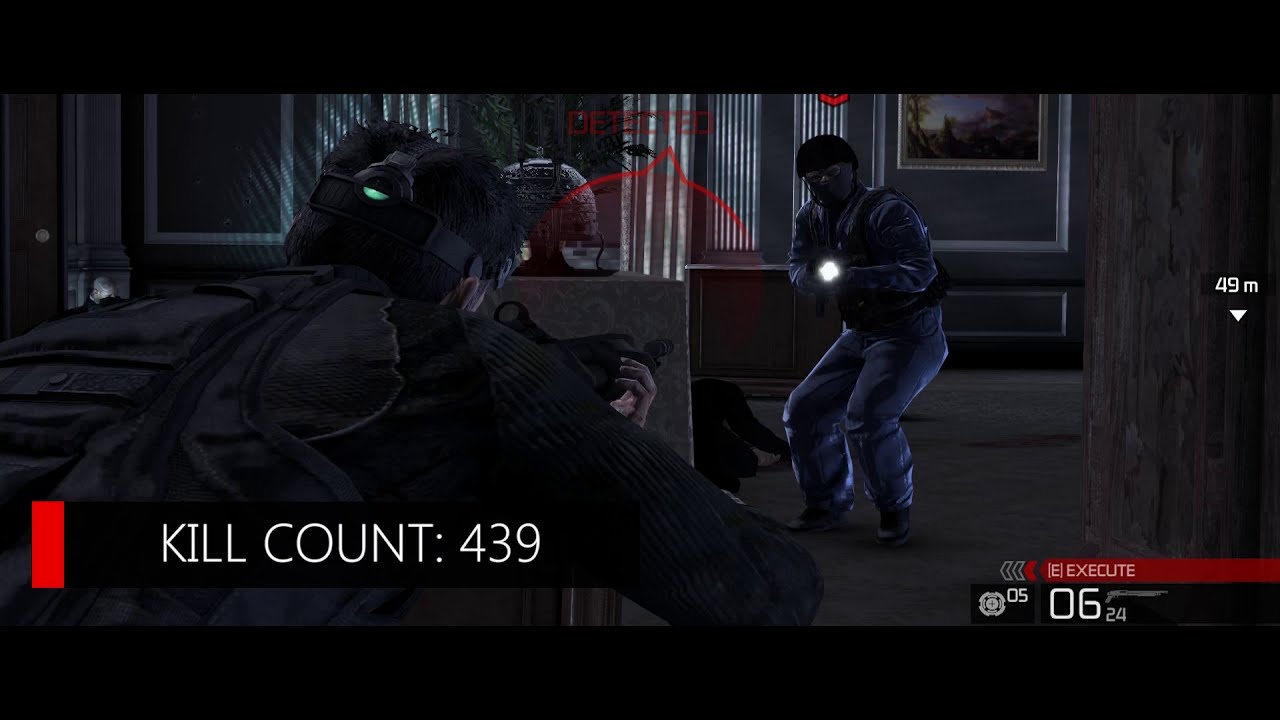 John Wick’s “Splinter Cell: Conviction” Kill Count: 472 - YouTube