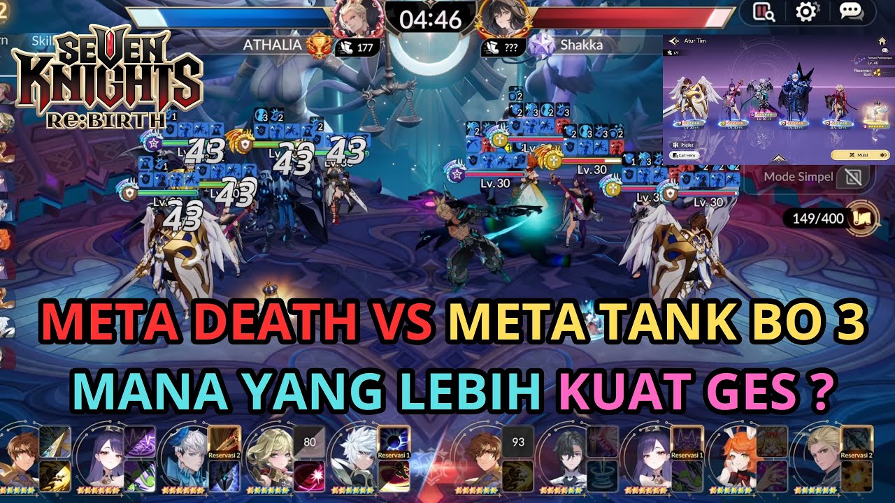 META DEATH VS META TANK BO 3 MANA YANG LEBIH KUAT GES ? - Seven Knights ...