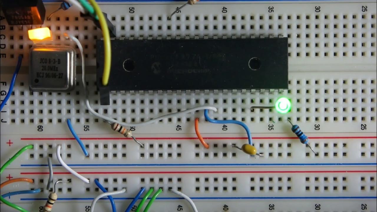 Fading LED with PIC microcontroller Video HQ 1920x1080 - YouTube