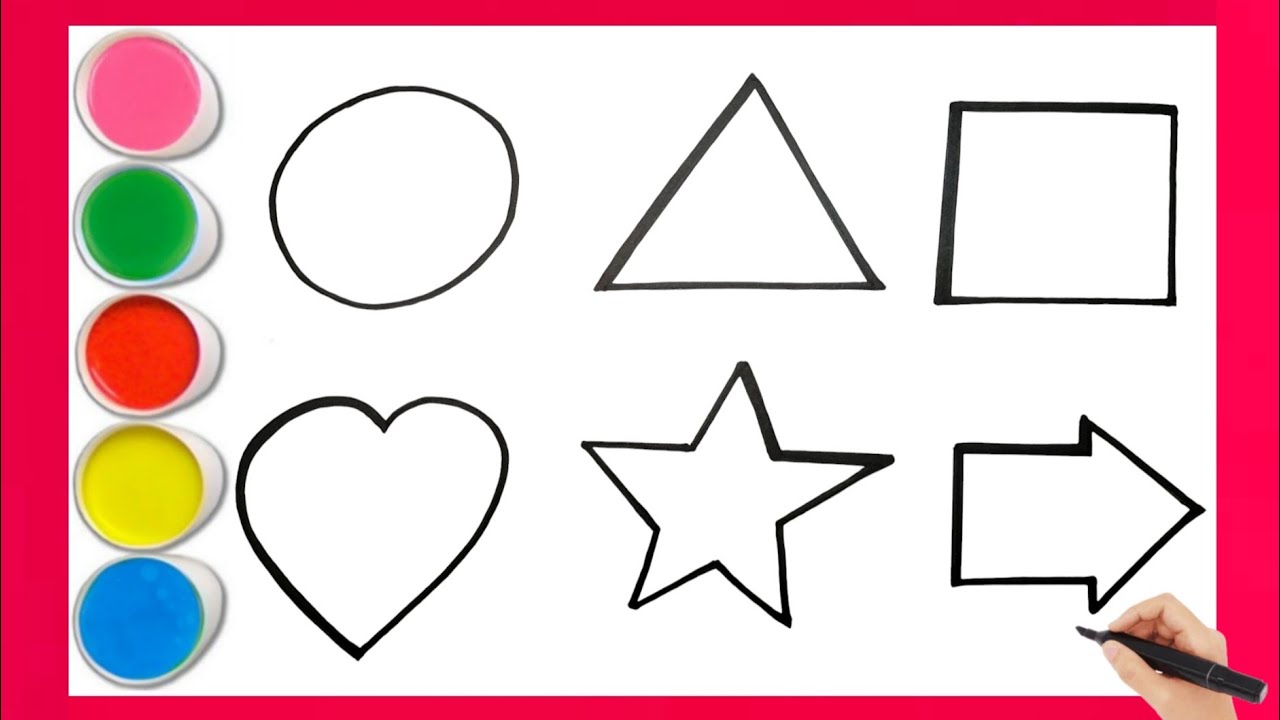 How to Draw Shapes Step By Step | Easy Drawing for Kids ...