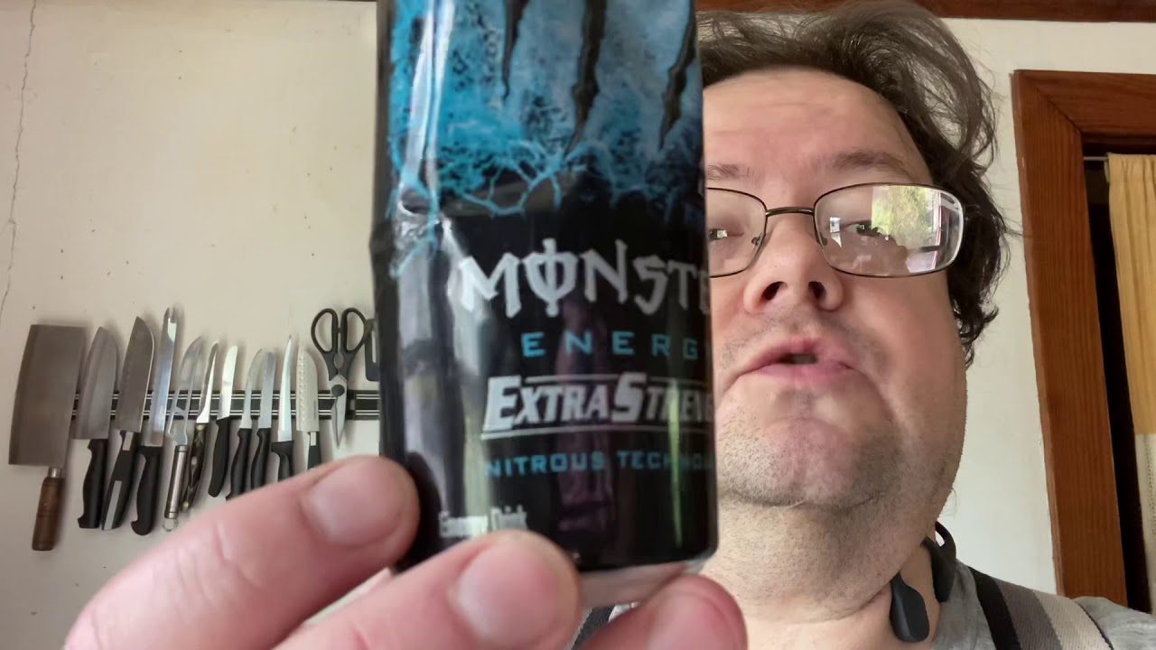 Peeling a Canadian Import Monster Can - YouTube