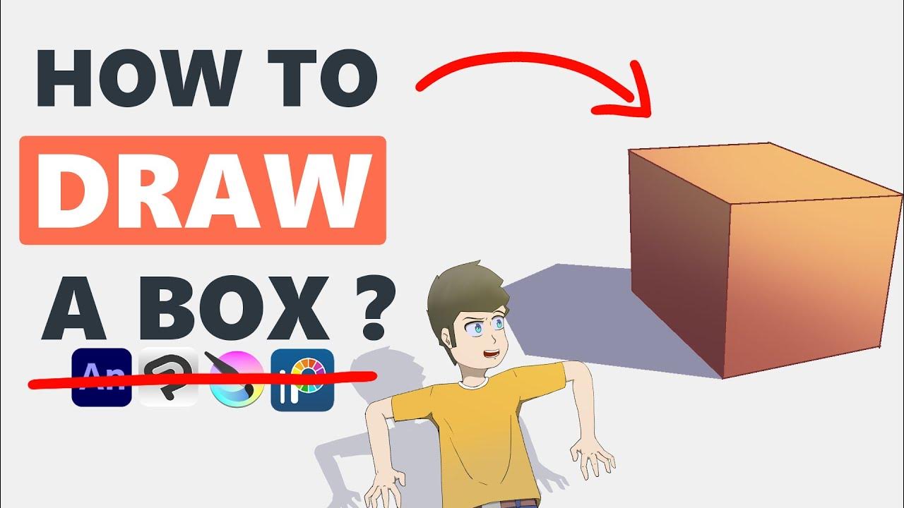 How to Draw Box Correctly | Cube Drawing - YouTube