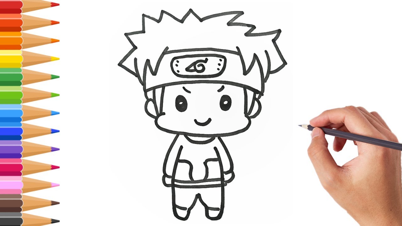 How to draw Naruto easy // Easy Naruto drawing // kids drawing ...
