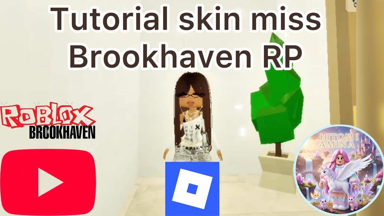 Aesthetic Skin Tutorial in Brookhaven Roblox - YouTube