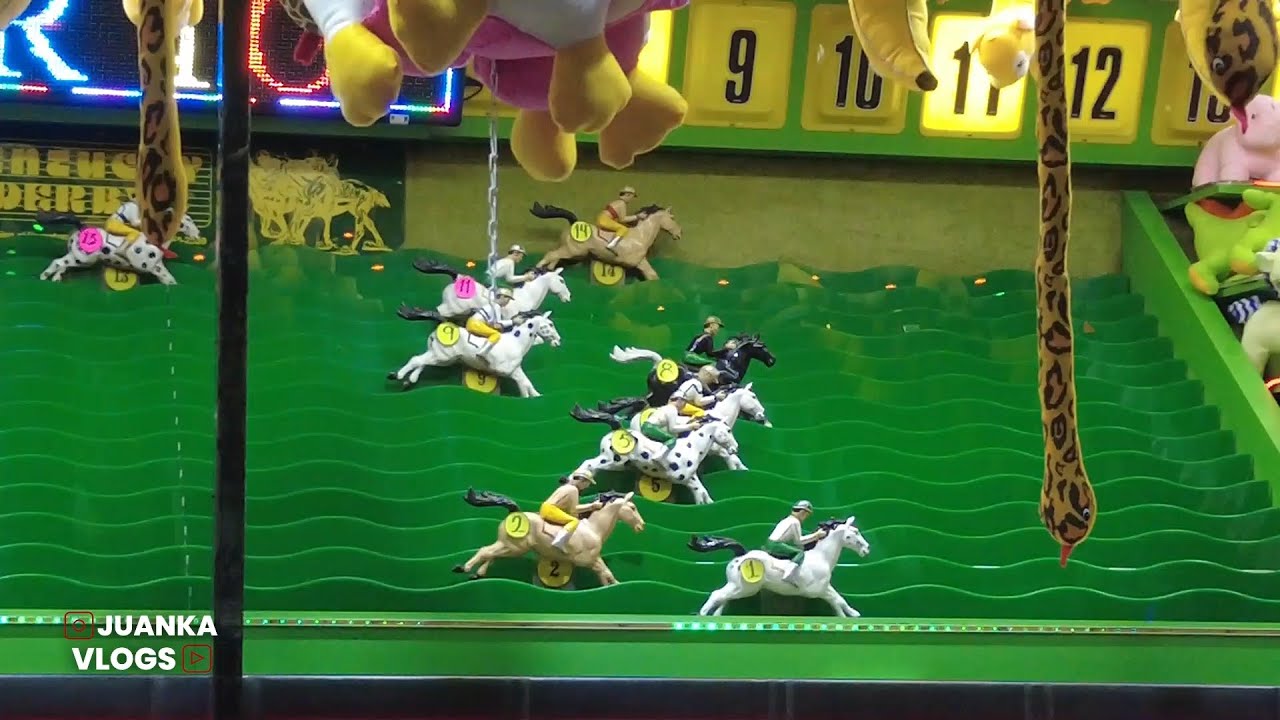 🐴 CARRERAS de CABALLOS - Juegos de la Feria de León 🎡 Casino Juega Juega