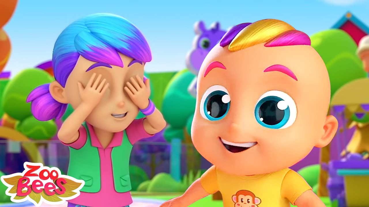 Peek A Boo, Hide and Seek Song and Preschool Rhymes for Kids - YouTube