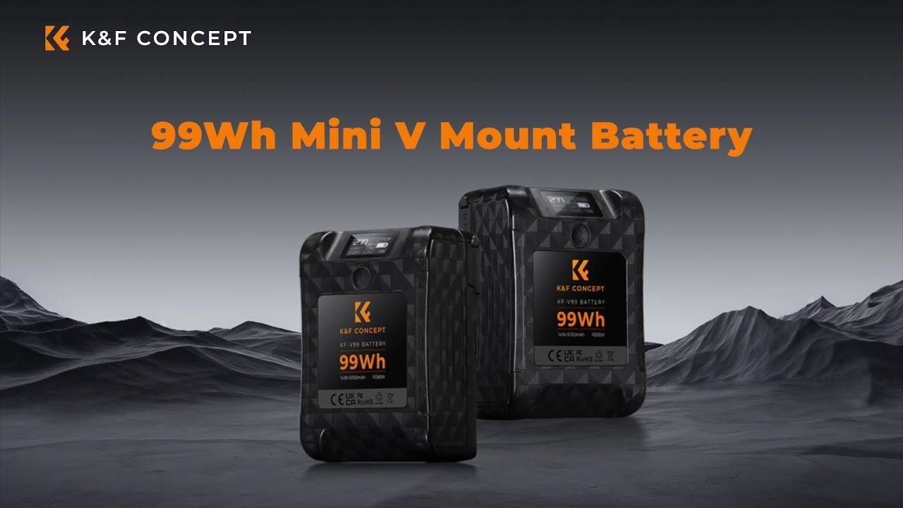 K&F CONCEPT V Mount Battery 99Wh for Photographer Videographer OLED ...