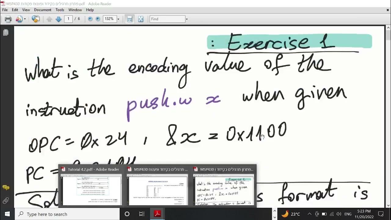 Tutorial 4 - Encoding and Formatting MSP430 and SRC processor assembly ...