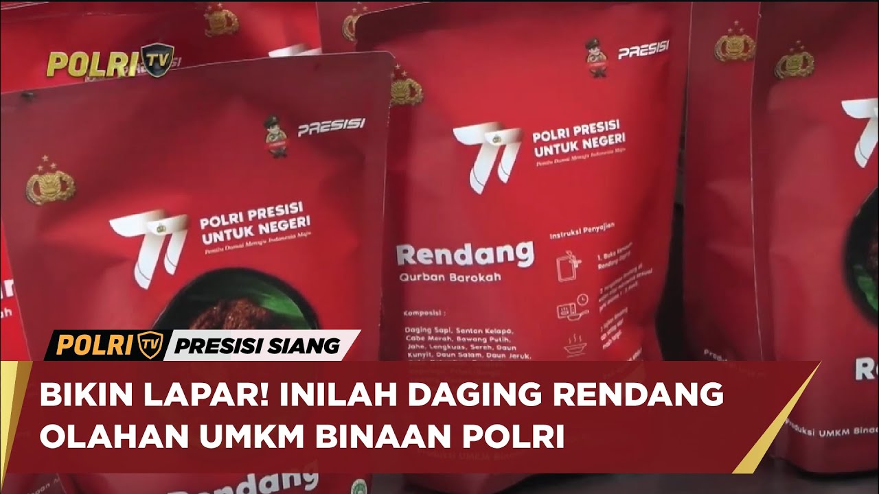 BIKIN LAPAR! INILAH DAGING RENDANG OLAHAN UMKM BINAAN POLRI - YouTube