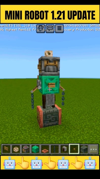 ROBOT IN MINECRAFT || MINECRAFT 1.21 BUILD HACKS || MINECRAFT 1.21 ...