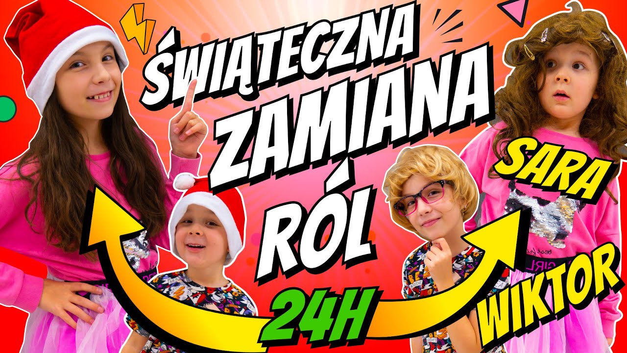 ŚWIĄTECZNA ZAMIANA RÓL_ SARA i WIKTOR ODC 217 - YouTube