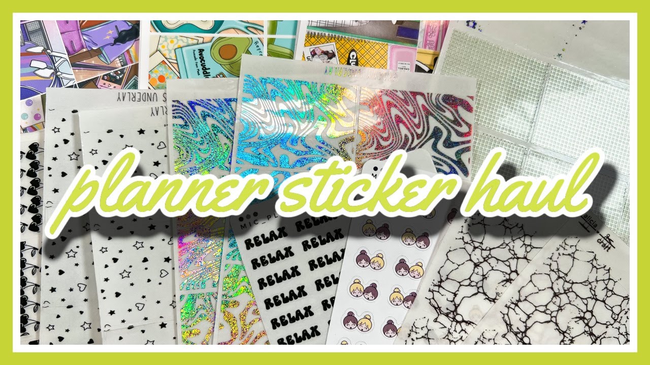 A Big Old Collective Planner Sticker Haul - YouTube