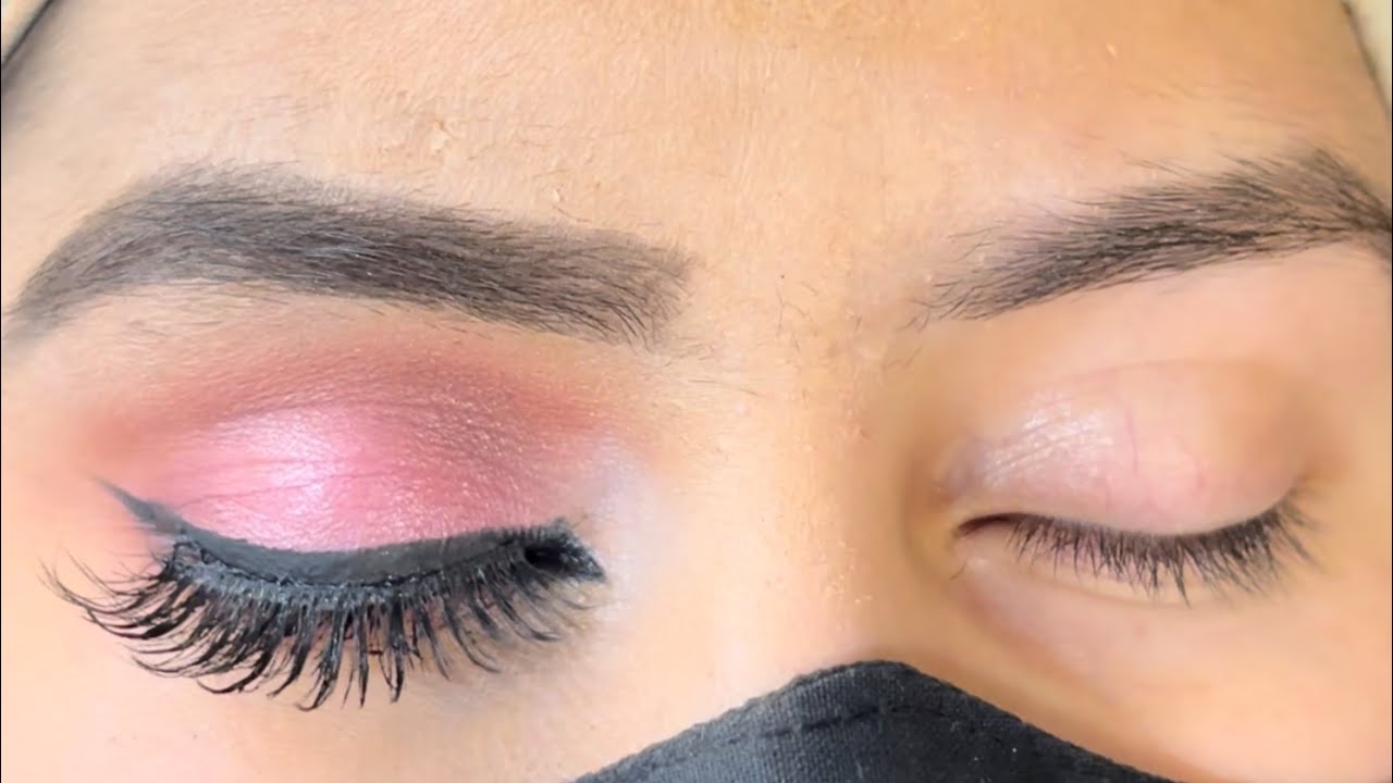 Simple Eye makeup Tutorial | Pink Eyeshadow - YouTube