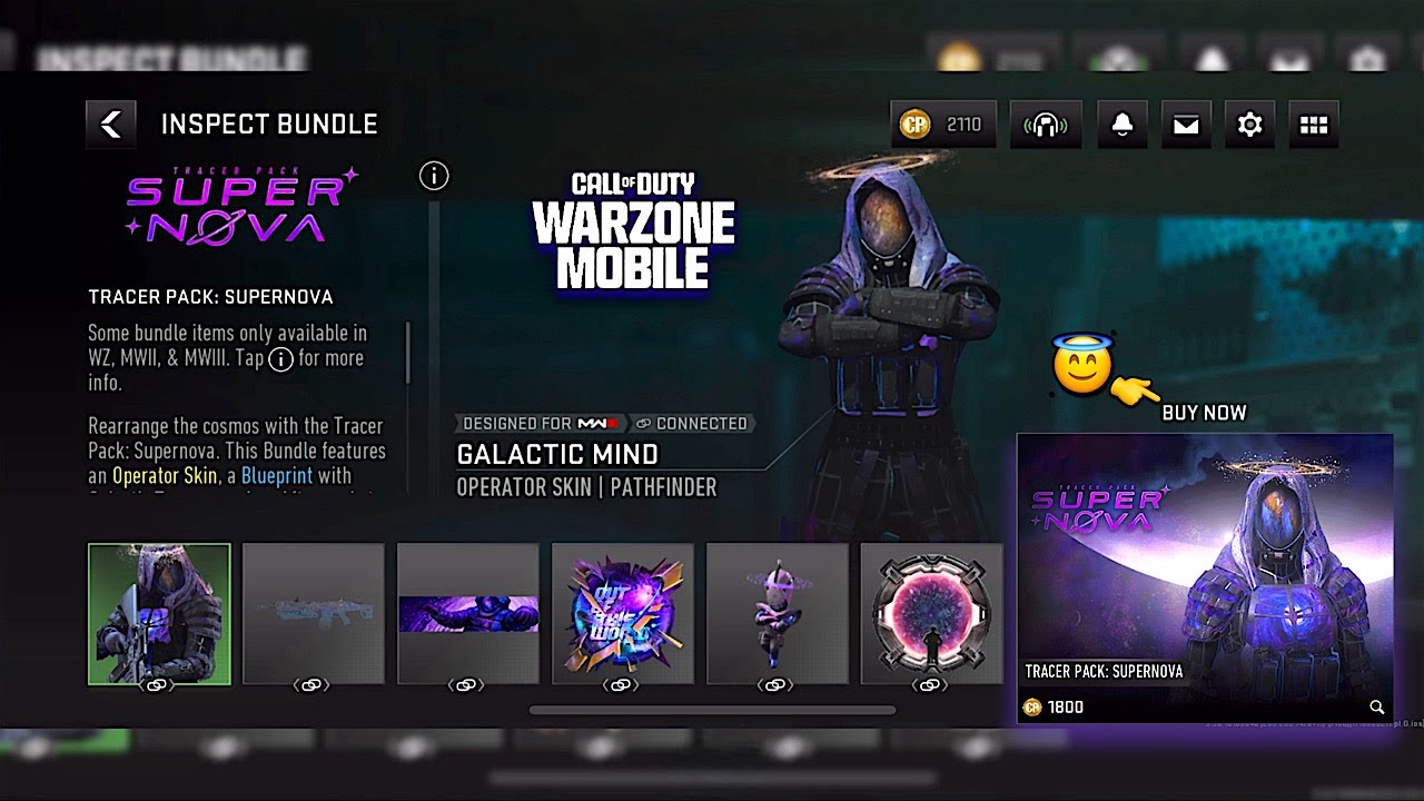 Buying SUPERNOVA • TRACER PACK For 1800Cp | #warzonemobile - YouTube