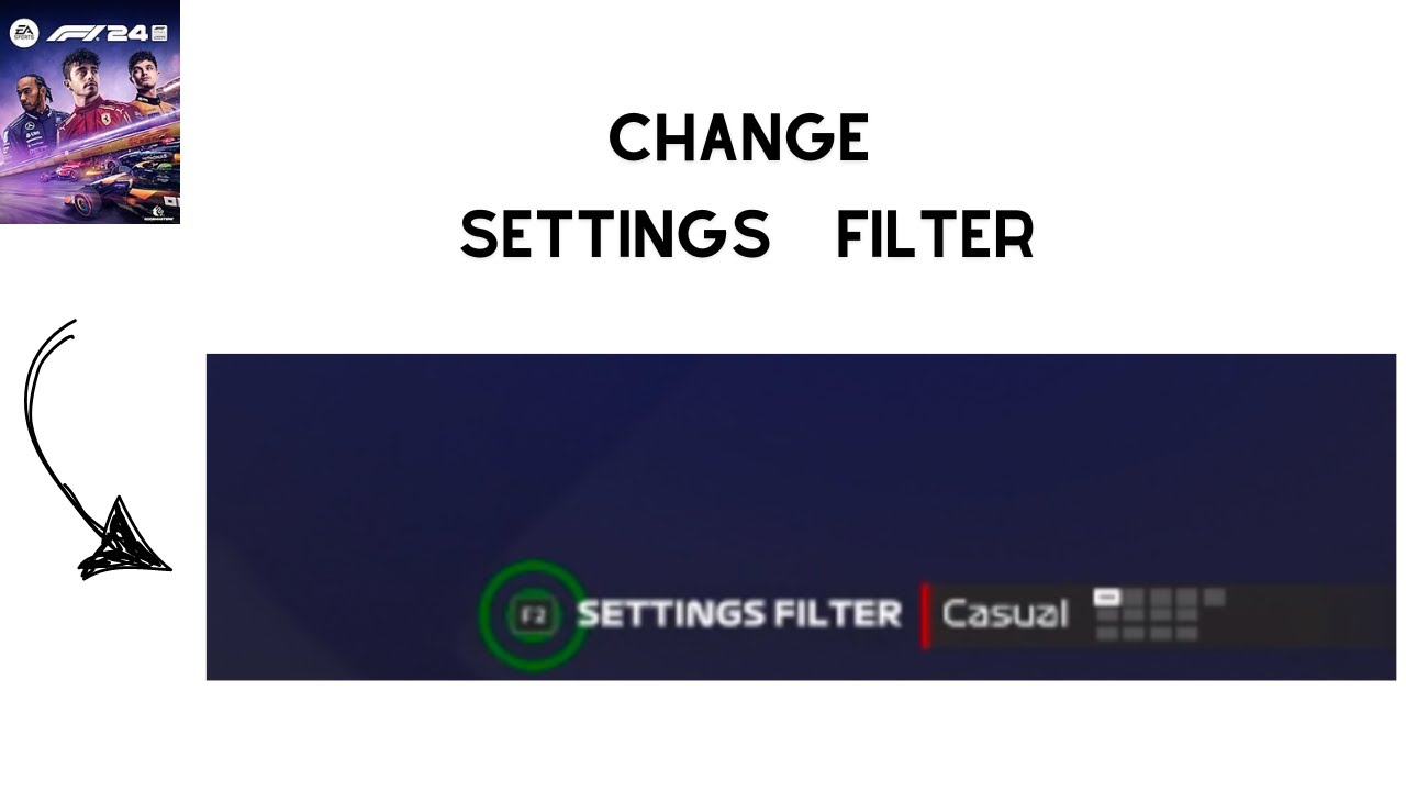 How to Change settings filter in F1 24 - YouTube
