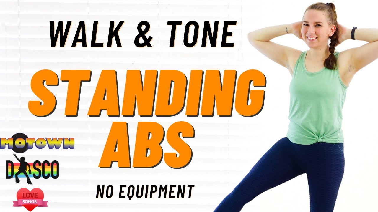 CHALLENGE DAY 19 || FUNCTIONAL CORE WALK & TONE || Standing Abs Workout ...