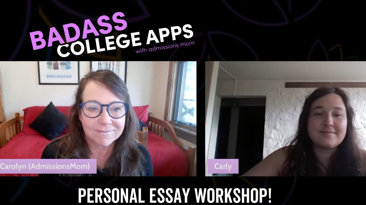 Step-by-Step Workshop -- Personal Essay for College Admissions - YouTube
