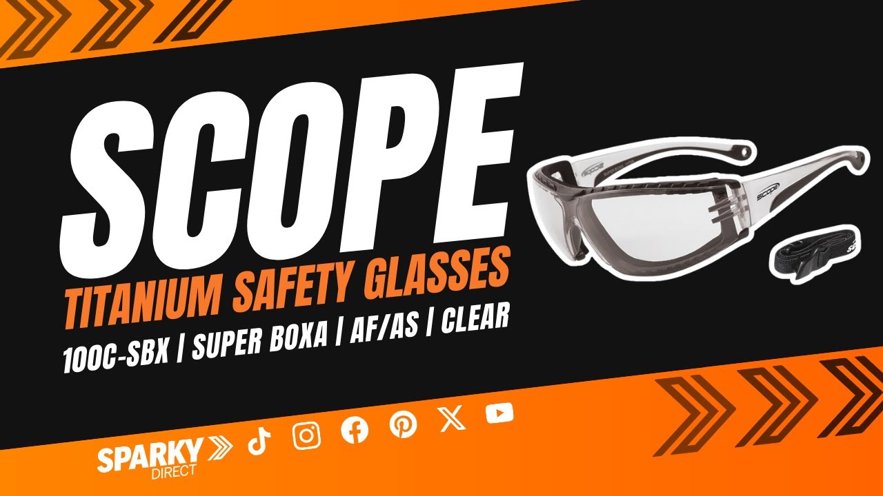 Scope 100C-SBX | Super Boxa Safety Glasses Titanium AF/AS - YouTube