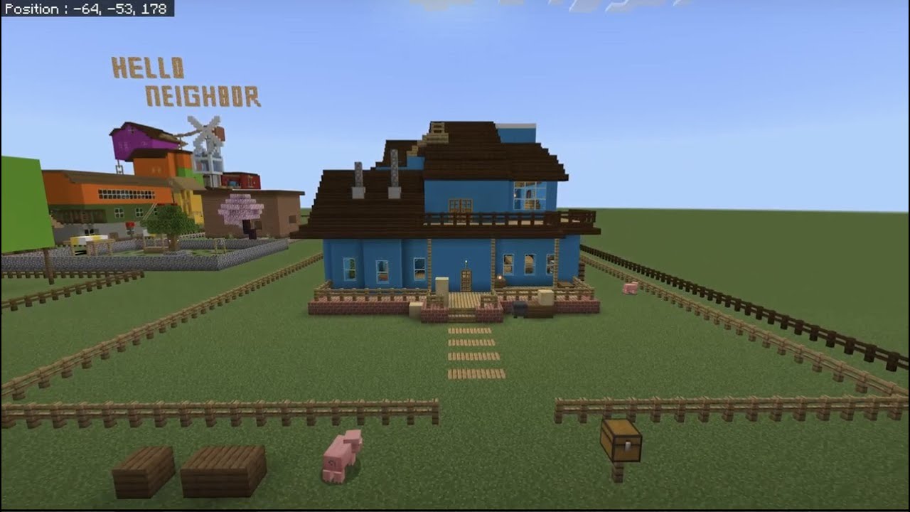 Hello neighbor diaries : minecraft trailer - YouTube