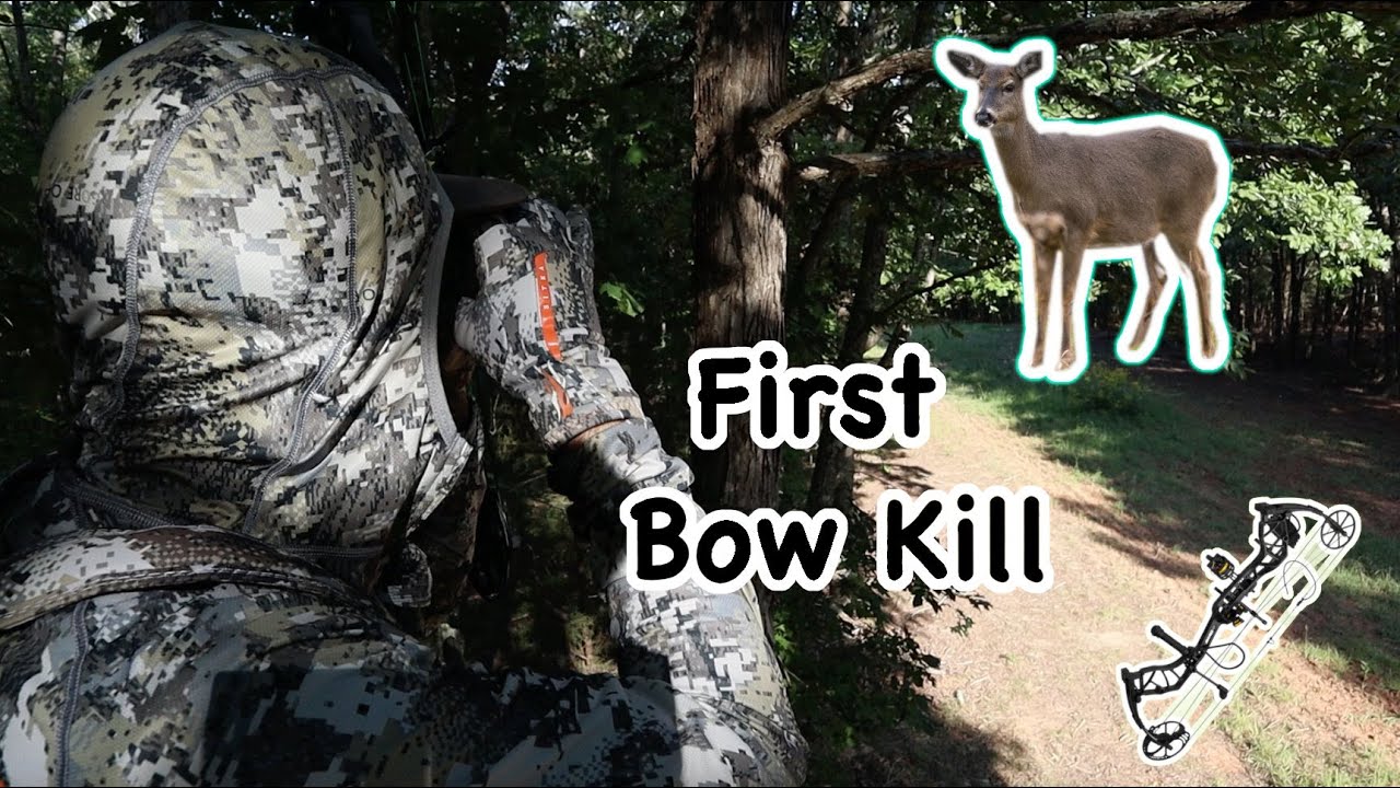 Bagging My First Deer with a Bow! | Doe Down!! - YouTube