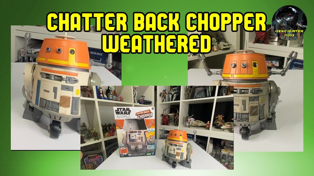 Star Wars Hasbro Chatter Back Chopper Droid 1/6 scale Weathered and ...