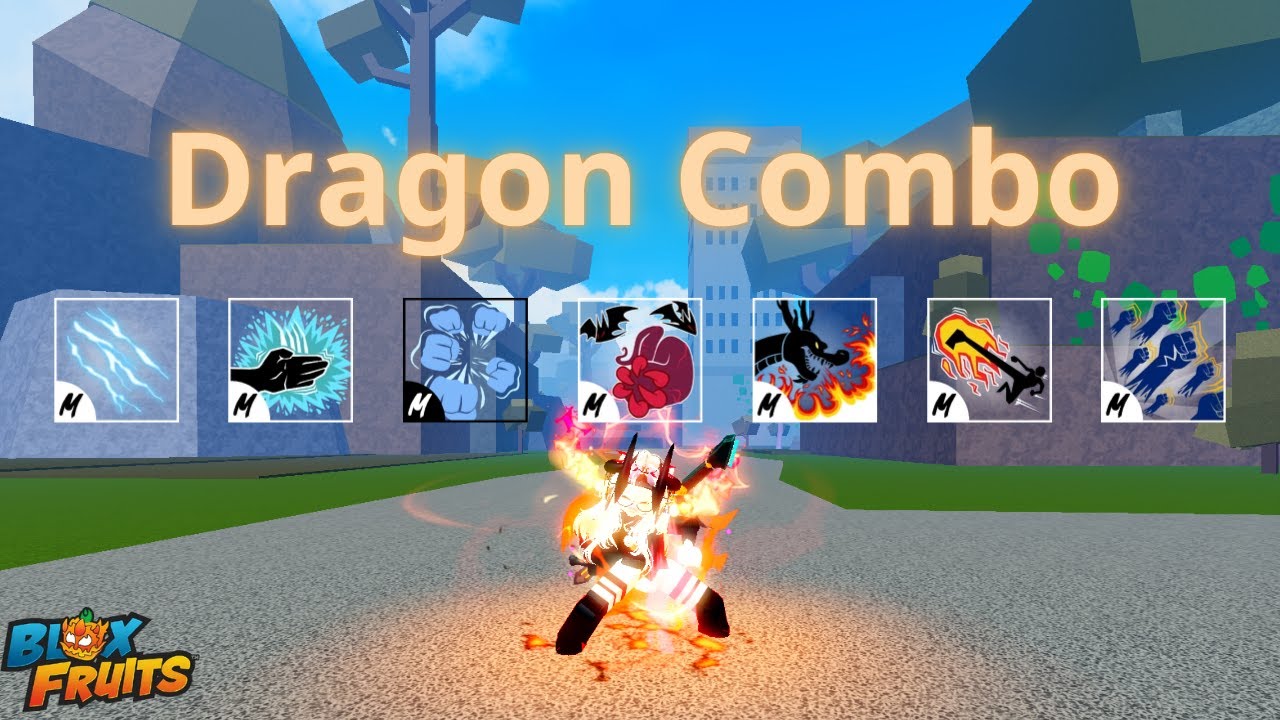 Reworked Dragon Combo with All Melee |Blox Fruits - YouTube