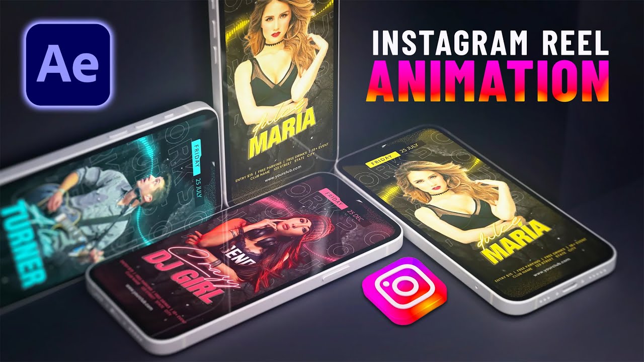 Instagram Reels & Story Animation in After Effects | Beginner Tutorial ...