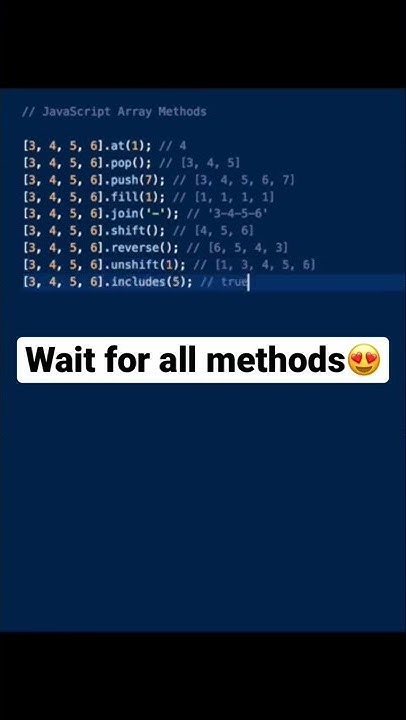 Javascript Array Methods Made Easy Follow Smartcodeapp Javascript Javascripttutorial Youtube 