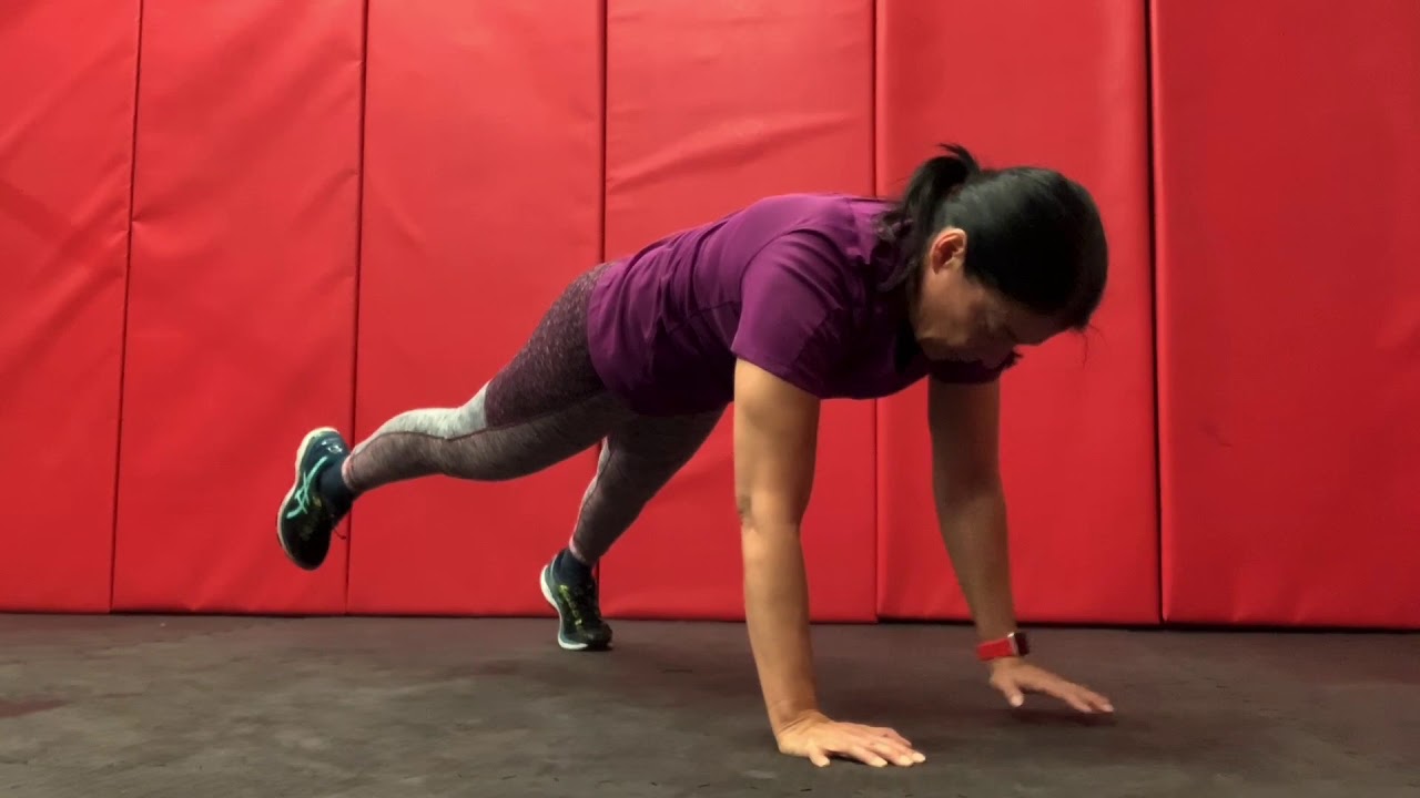 Alternating Two Point High Plank - YouTube