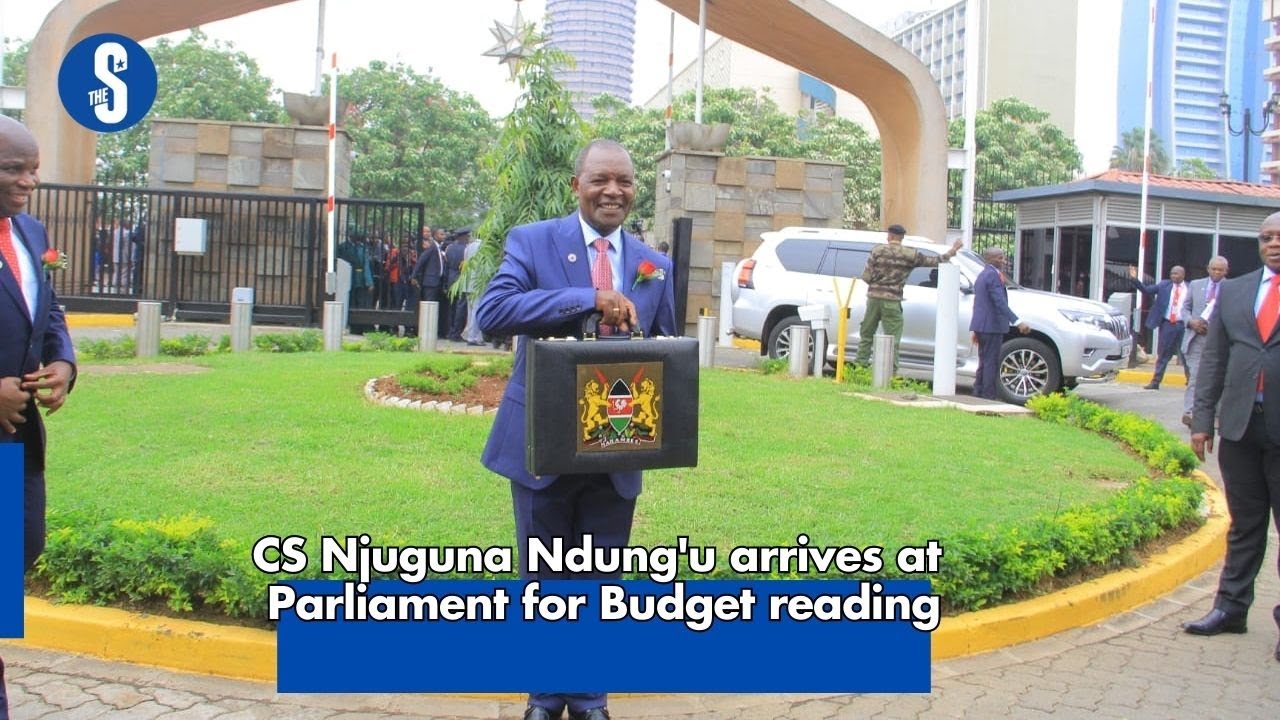 CS Njuguna Ndung'u arrives at Parliament for Budget reading - YouTube